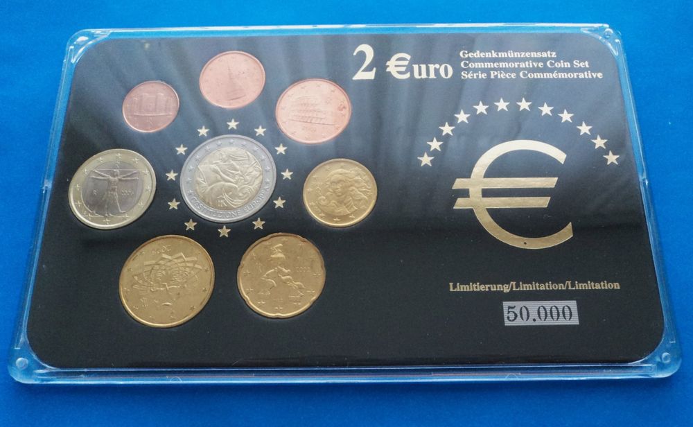 Italien: Euro Mixsatz 2002-2006 mit 2 Euro EU-Verfassung UNZ (Neu und ...
