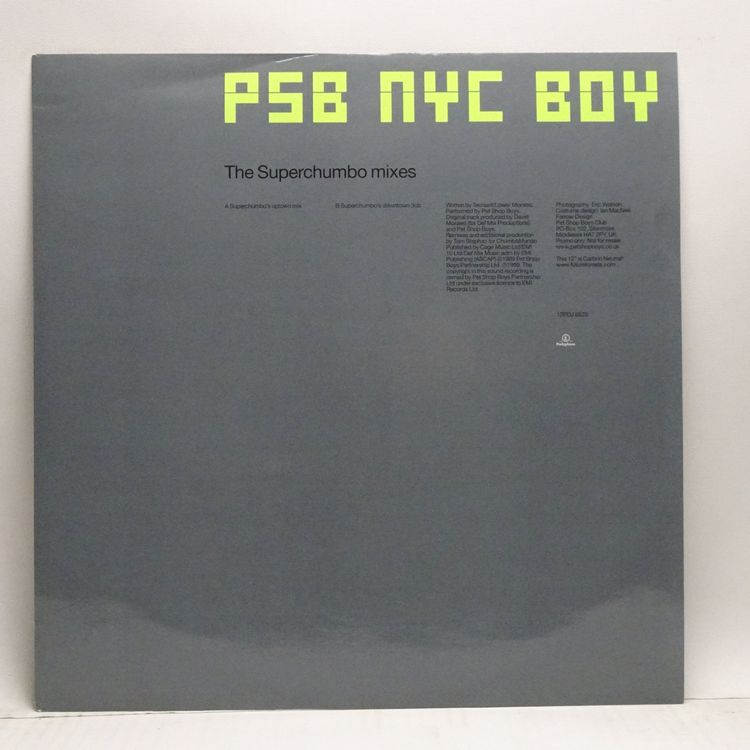 Pet Shop Boys – NYC Boy (12" Maxi-Single) | Kaufen auf Ricardo