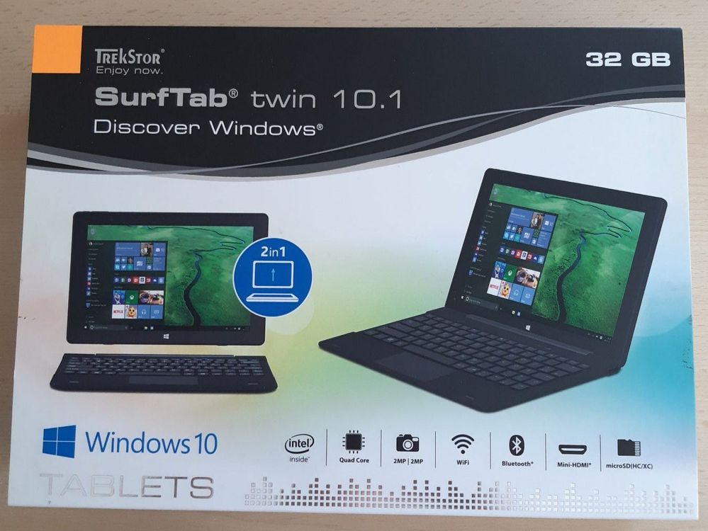 SurfTab twin 10.1 m. Windows10 & Zubehör | Kaufen auf Ricardo