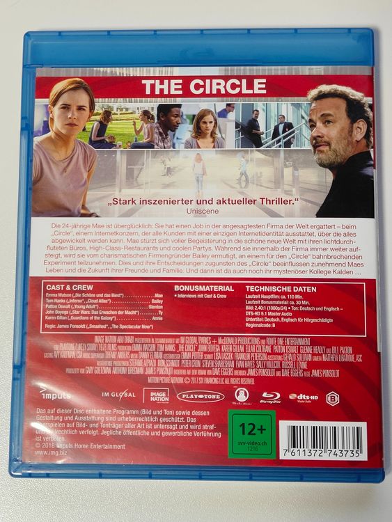 THE CIRCLE - Blu-ray | Kaufen auf Ricardo