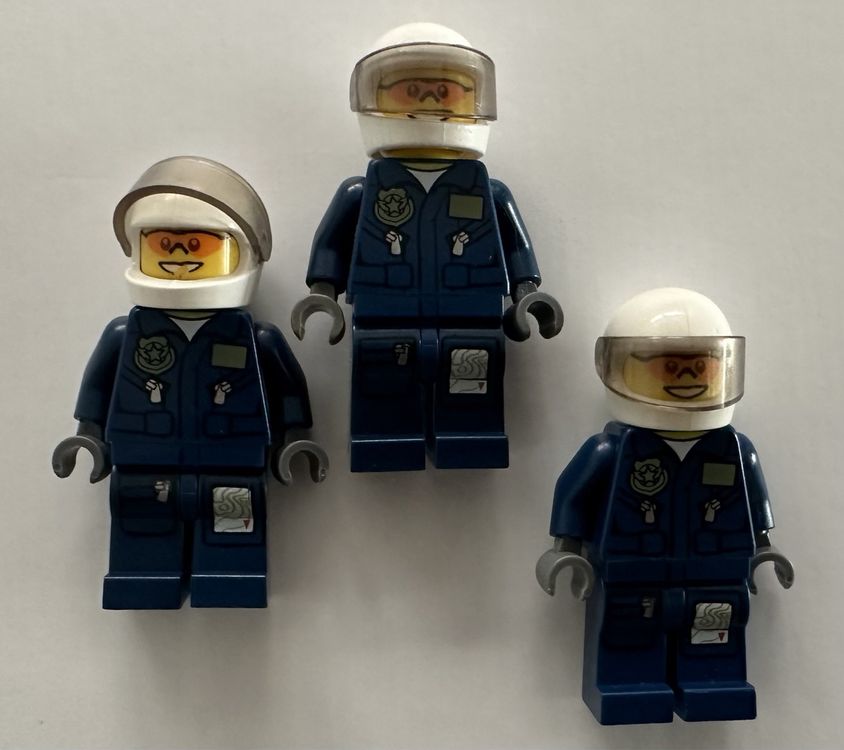 3 Lego City Polizei Piloten Figuren (Gebraucht) in Rheinfelden für CHF ...