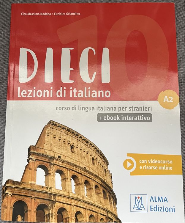 Libro italiano A2 Dieci lezioni di italiano come nuovo. (Neu (gemäss ...