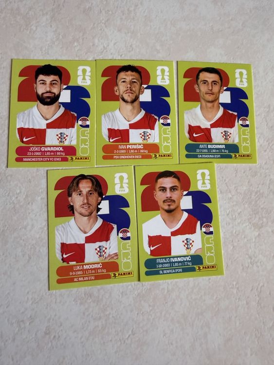 Panini FIFA World Cup 2026 Kroatien Sticker Set CRO (Neu und ...