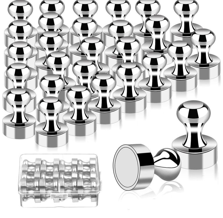 32 Magnetische Push-Pins Neodym Magnete (Neu und originalverpackt) in ...