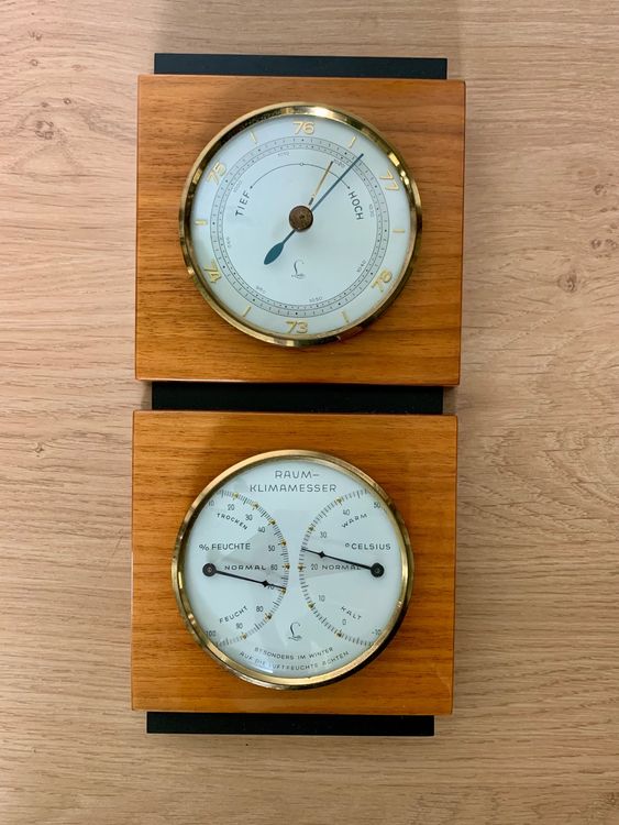 Lufft Wetterstation Analog Barometer Raumklimamesser Vintage (Gebraucht ...