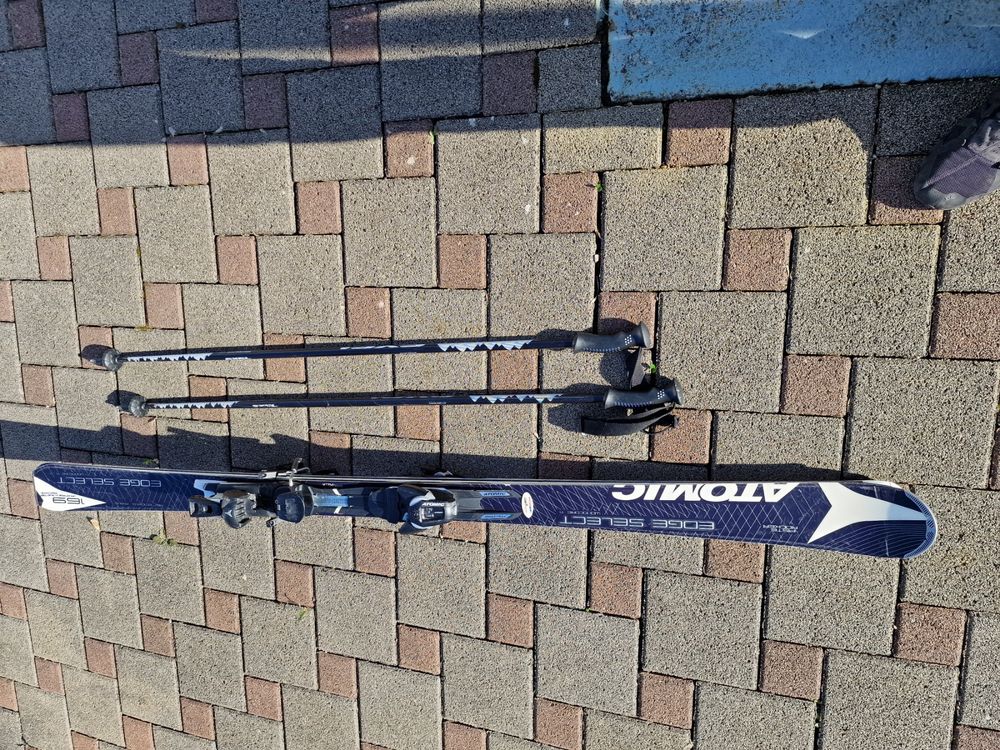 Ski Atomic Edge Select 169cm, Bindung inkl. Stöcke 120cm (Gebraucht) in Bubendorf für CHF 50 ...