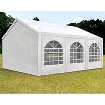 PARTYZELT 4X6 M PE WEISS | Kaufen auf Ricardo
