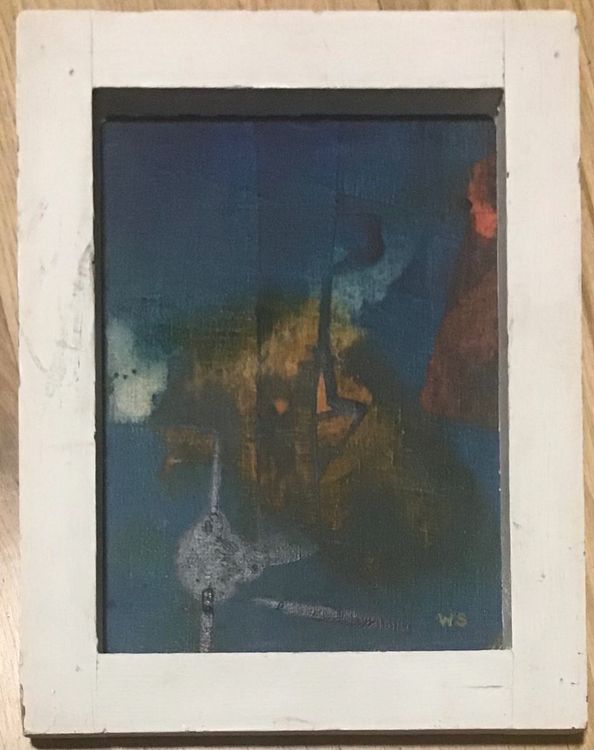 Abstrakte Gemälde Monogrammiert W.S. (Gebraucht) in Root für CHF 10 – mit Lieferung auf Ricardo ...