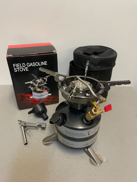 Benzinkocher Campingkocher Réchaud Dual Fuel Benzin Kocher (Neu und ...