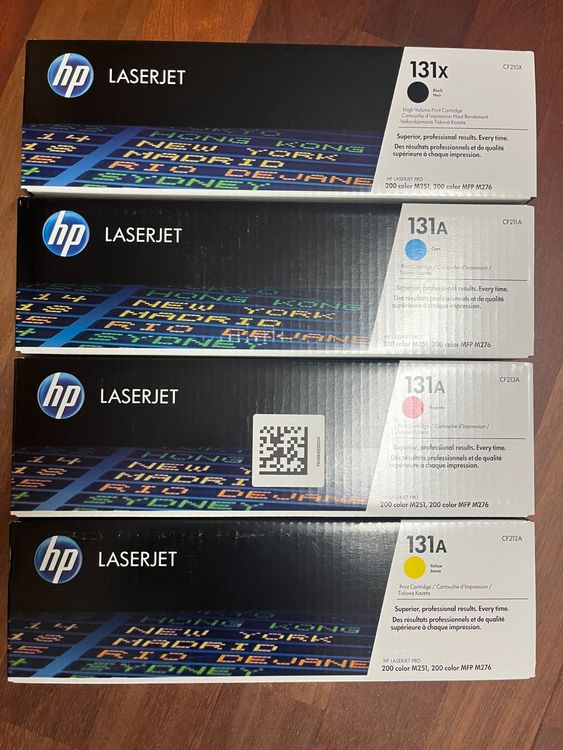 HP 131A Cyan/Magenta/Yellow + 131X Black (Original HP Toner) (Neu und ...