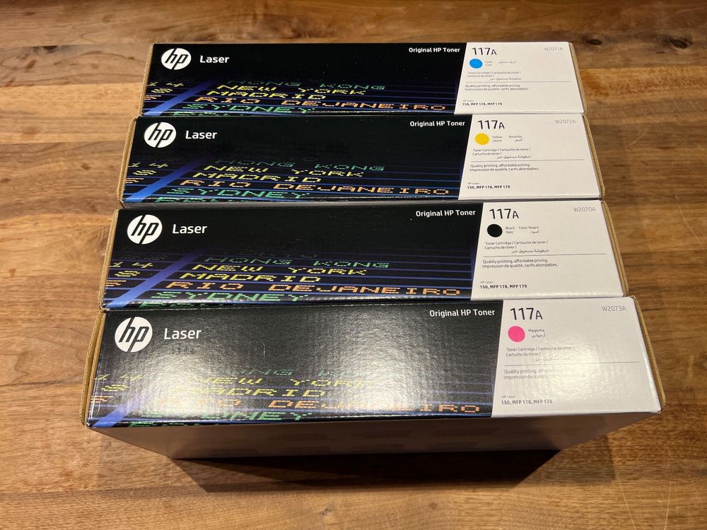 Original HP 117A W2070A Toner Multipack (Neu und originalverpackt) in ...