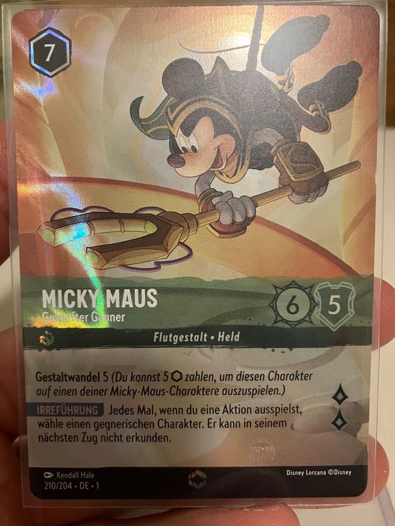 Disney Lorcana Mickey mouse enchanted DE | Kaufen auf Ricardo