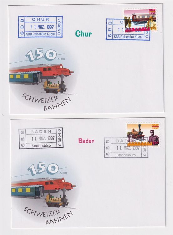 CH, 1997, 150 Jahre Schweizer Bahnen | Kaufen auf Ricardo