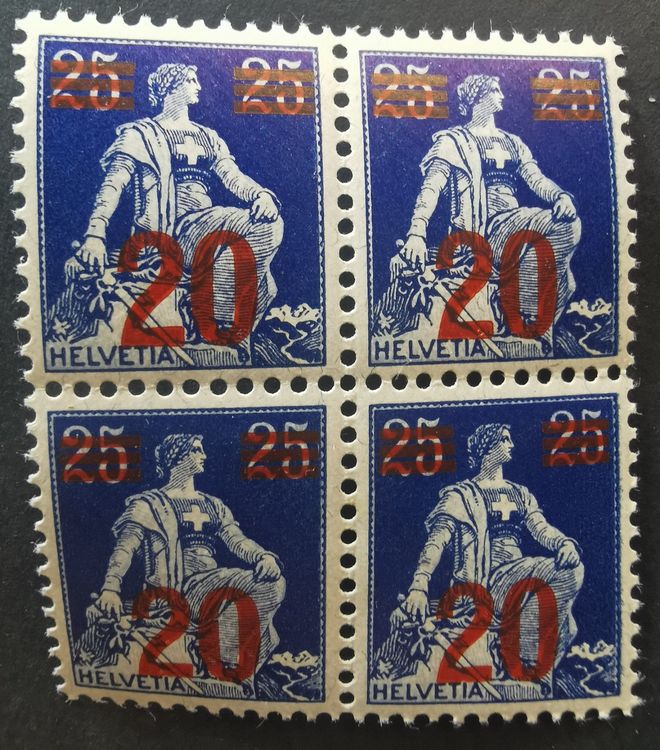 SR7 Bloc 4 Timbre Suisse Non Oblitere (Gebraucht) in Cousset für CHF 0.85 – mit Lieferung auf ...