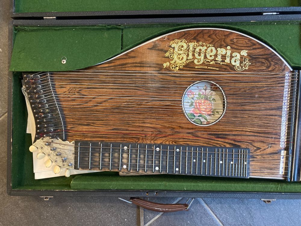 antike Zither Elgeria im Koffer (Gebraucht) in Basel für CHF 20 – nur ...