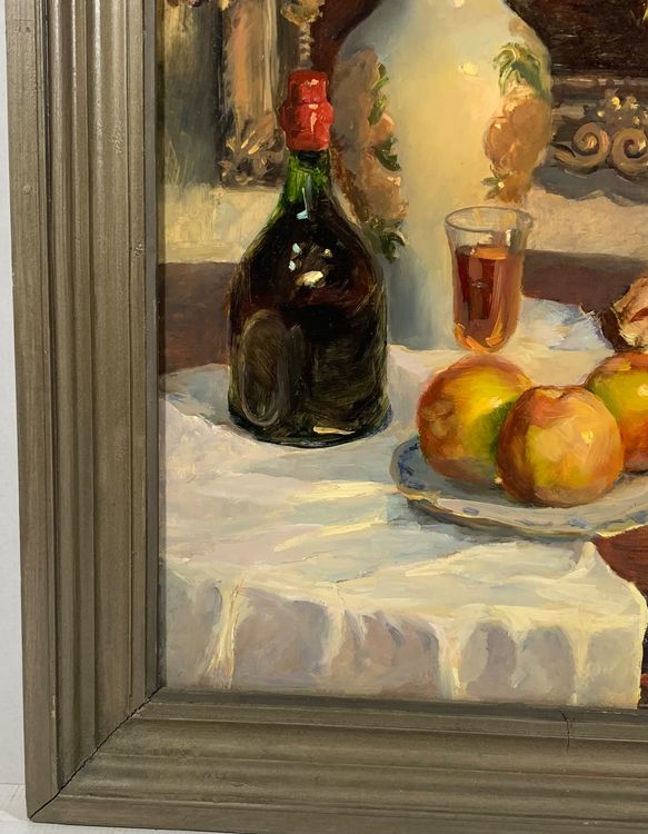 Russisches Stillleben Gemälde unleserlich Signiert | Kaufen auf Ricardo