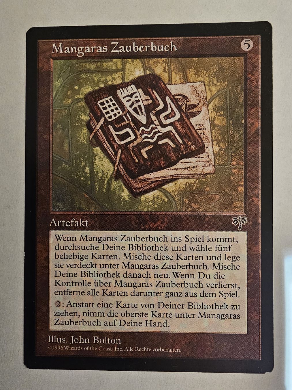 Magic the Gathering: Mangaras Zauberbuch - Selten! (Gebraucht) in Wisen ...