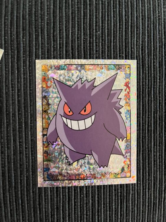 Pokemon Gengar Holo Prism Merlin Topps Sticker Neuwertig (Neu (gemäss ...