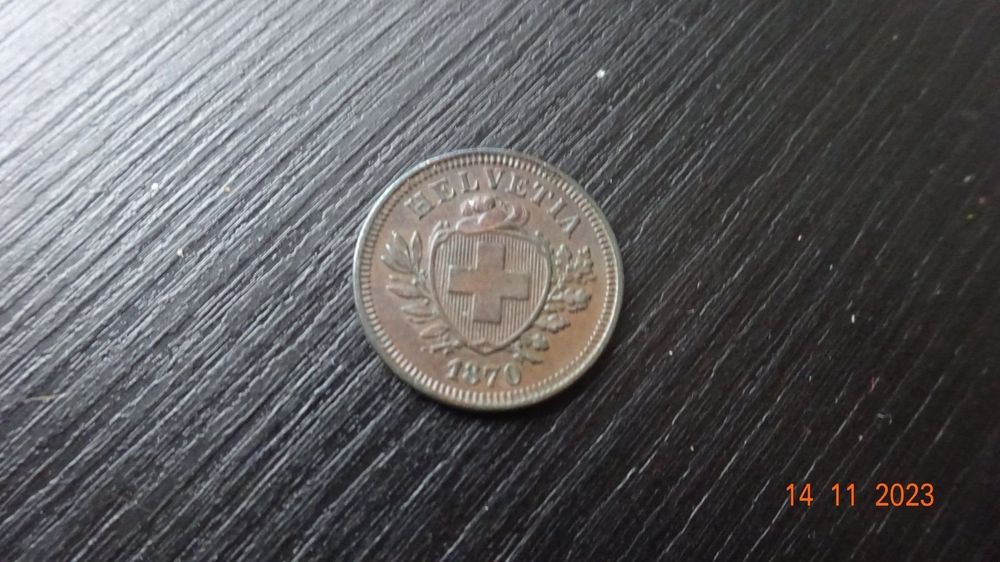 1 Rappen 1870 Vz.+ Très rare | Kaufen auf Ricardo