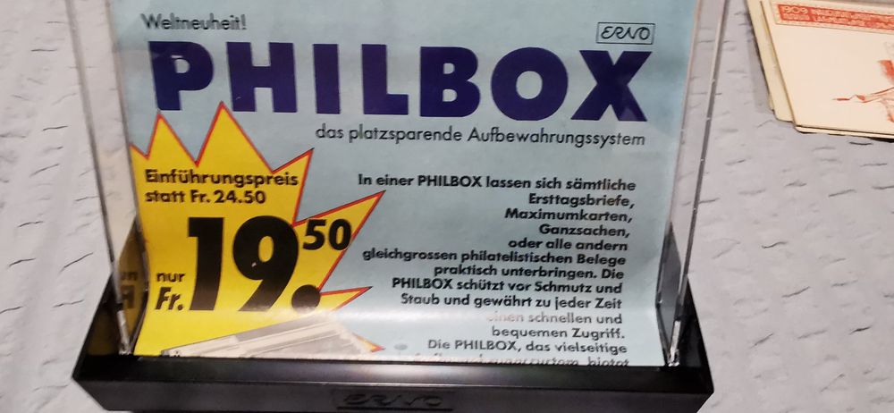 6 x PHILBOX für GANZSACHEN, Briefe etc.statt 120.- Start 1.- (Gebraucht ...