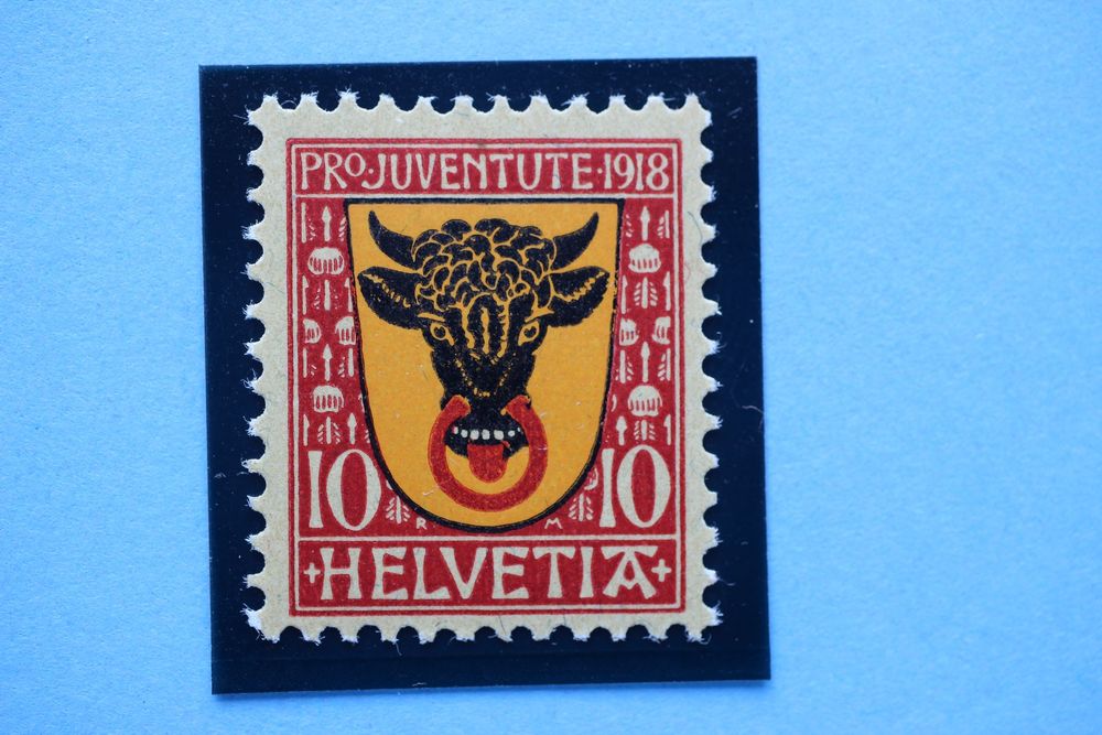 PJ 1918 - Nr. 10 tadellos postfrisch ** + ABART - Kanton URI (Neu ...