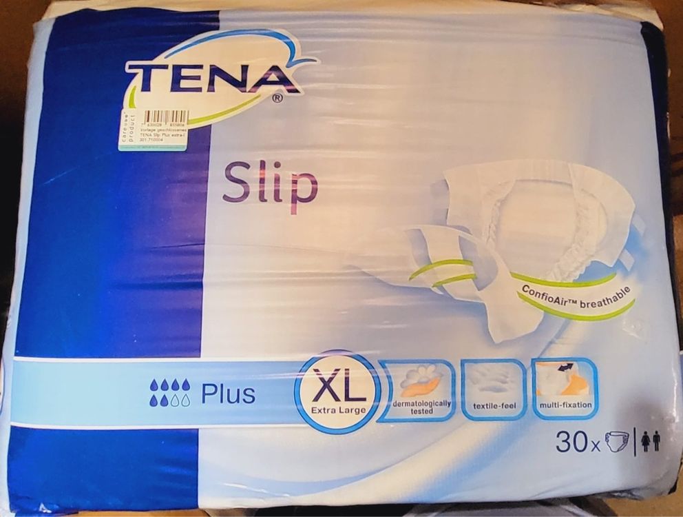 30x TENA Slip Plus XL Extra Large Windeln neu (Neu und originalverpackt ...