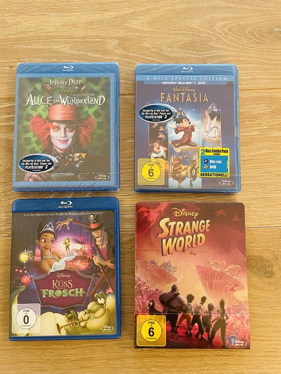 4 Disney Blu-Ray 3 davon Original verpackt (Neu und originalverpackt) in Zürich für CHF 10 – mit ...