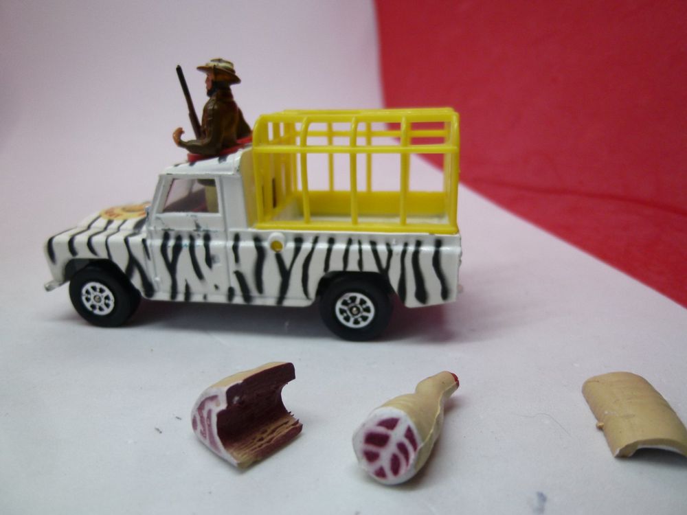 Corgi Toys - Landrover "Löwenjagd" mit Jäger und Köder ! top (Gebraucht ...
