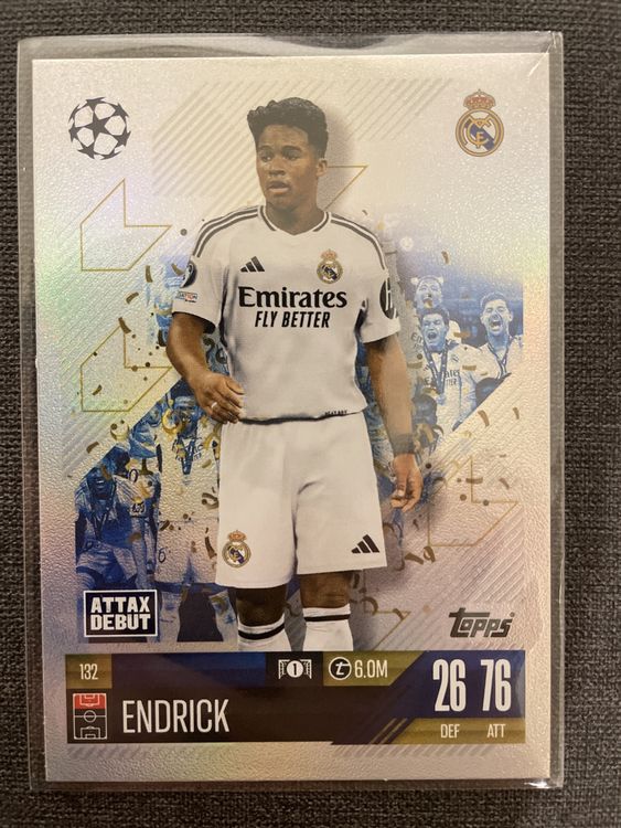 Topps Match Attax 2024/25 Endrick Real Madrid (Neu (gemäss Beschreibung ...