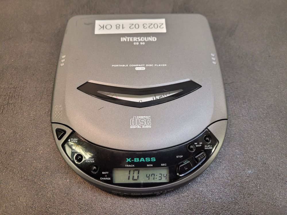 Vintage 1990 J Discman, CD-Player Portalble Compact Disc (Gebraucht) in ...