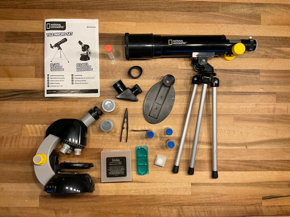 National Geographic 9118400 - Teleskop + Mikroskop Set . (Gebraucht) in ...