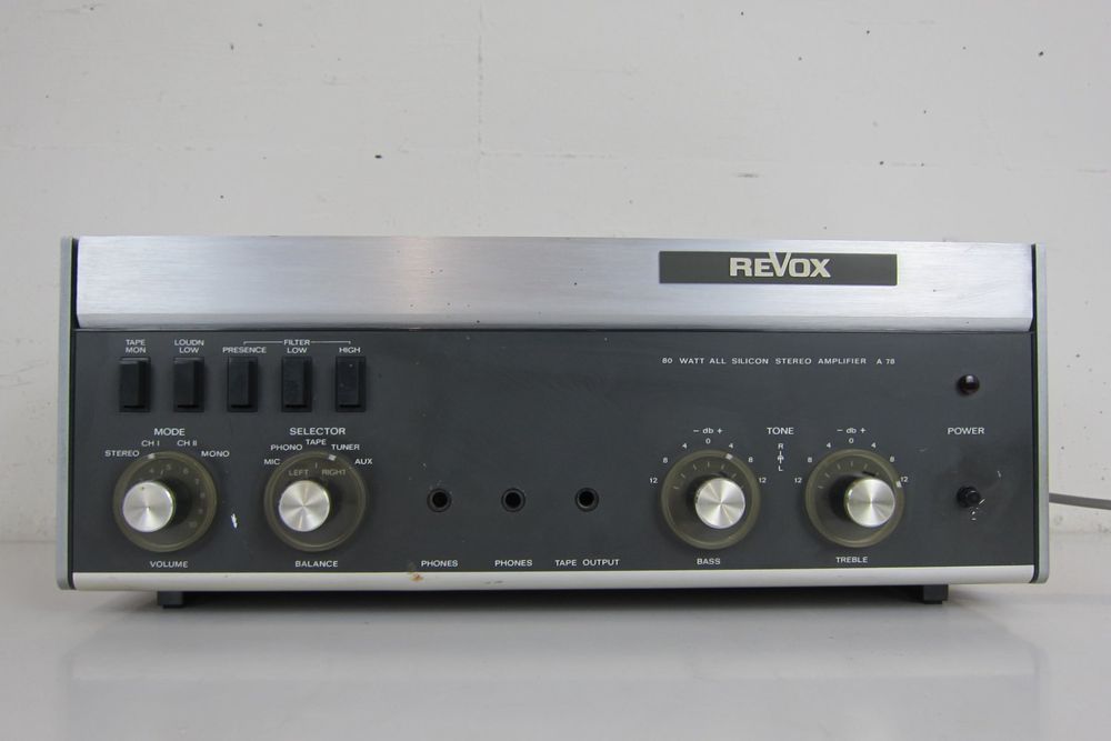 Revox A78 Vintage Stereo Verstärker | Kaufen auf Ricardo