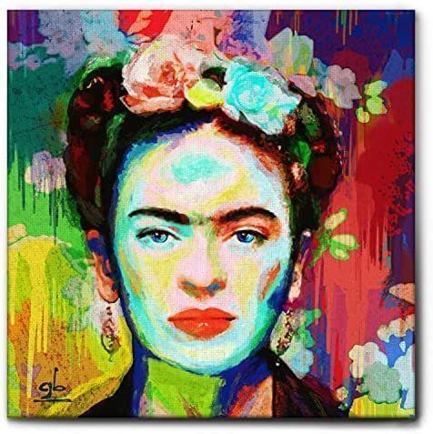 Quadro Frida Kahlo 50x50 cm stampa su tela (Neu und originalverpackt ...