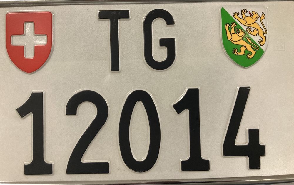TG 12014 Nummernschild (Neu (gemäss Beschreibung)) in Guntershausen b ...