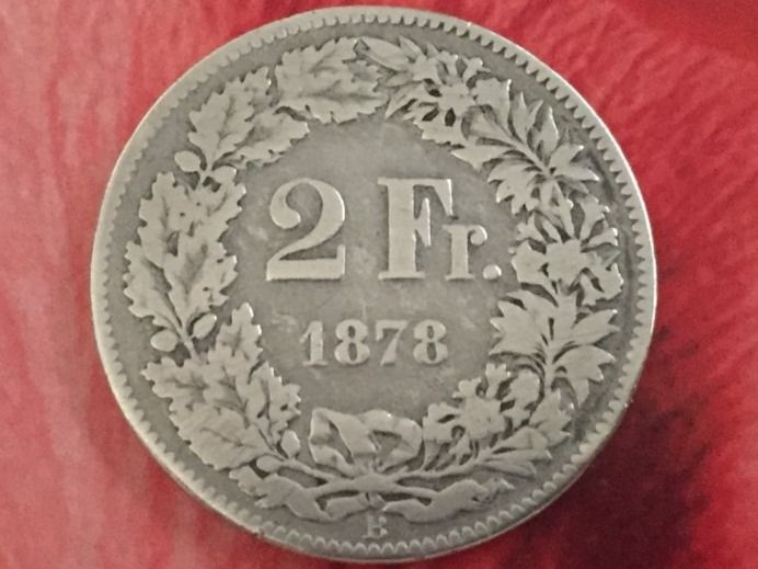 2 Franken 1878 s-ss, nur 1,5 Mio! (Gebraucht) in Elsau für CHF 10 – mit Lieferung auf Ricardo kaufen