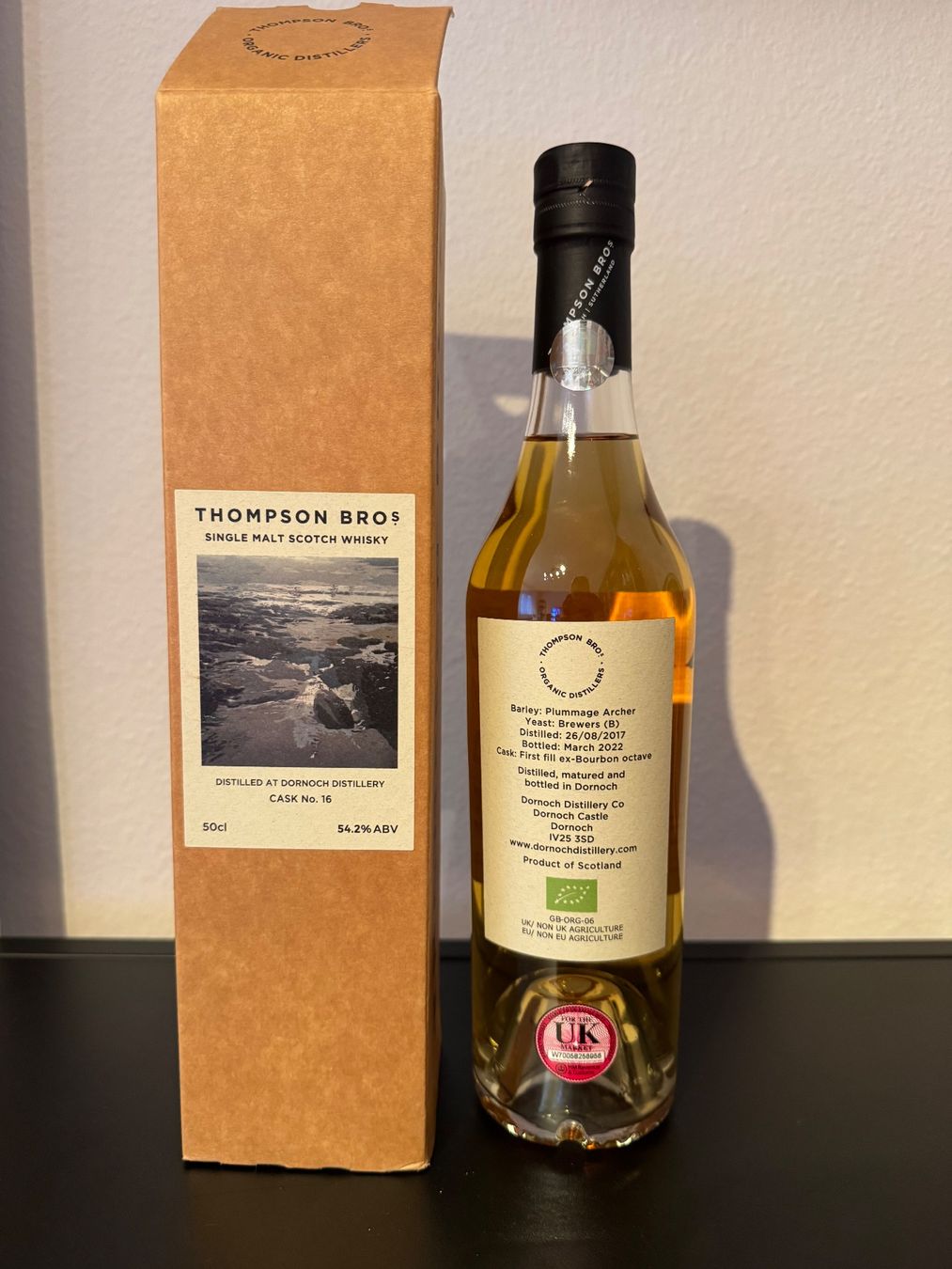 Dornoch Single Malt (Thompson Bros) Cask 16 (Neu und originalverpackt ...