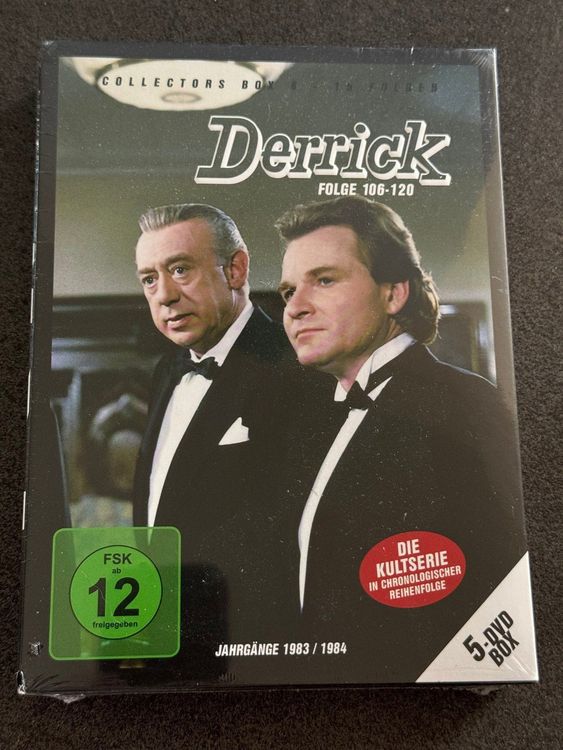 Derrick DVD's Folgen 106 -120 collectors box 5 DVD's 1983/84 (Neu (gemäss Beschreibung)) in ...