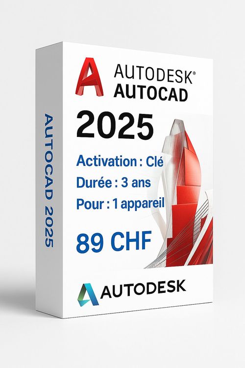AutoCAD 2025 – Clé d’activation 3 ans, 1 device (Gebraucht) in ...