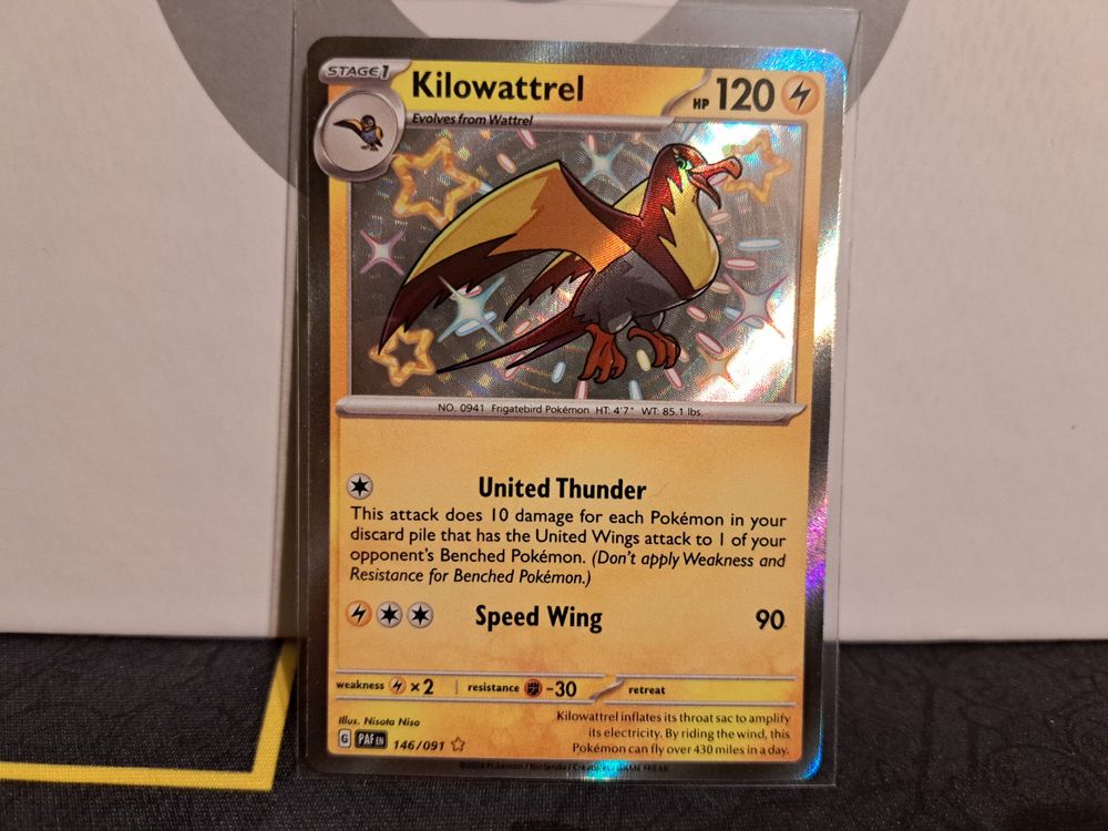 KILOWATTREL HOLO SHINY PALDEAN FATES POKEMON KARTE (Gebraucht) in ...