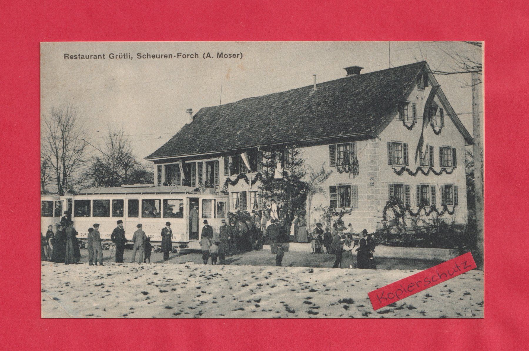 Scheuren-Forch (ZH) mit Strassenbahn / Aesch Scheuren Fotch (Gebraucht ...