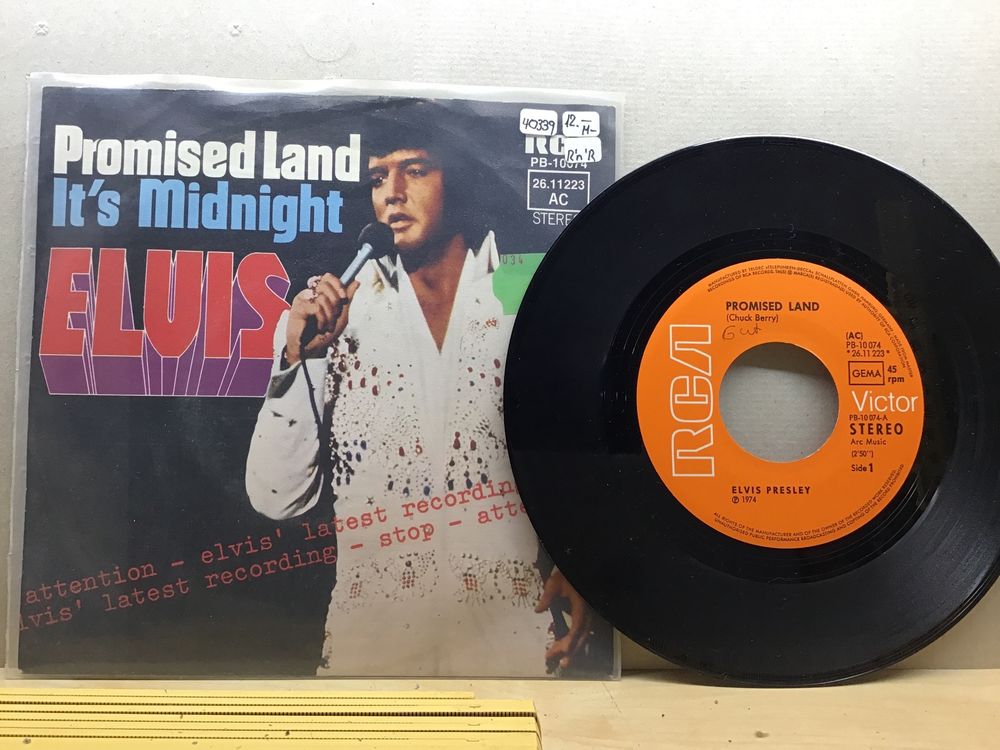 Elvis Presley Single Schallplatte Promised Land 1974 (Gebraucht) in ...