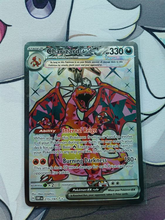 Charizard ex - Full Art Pokemon Obsidian Flames Glurak | Kaufen auf Ricardo