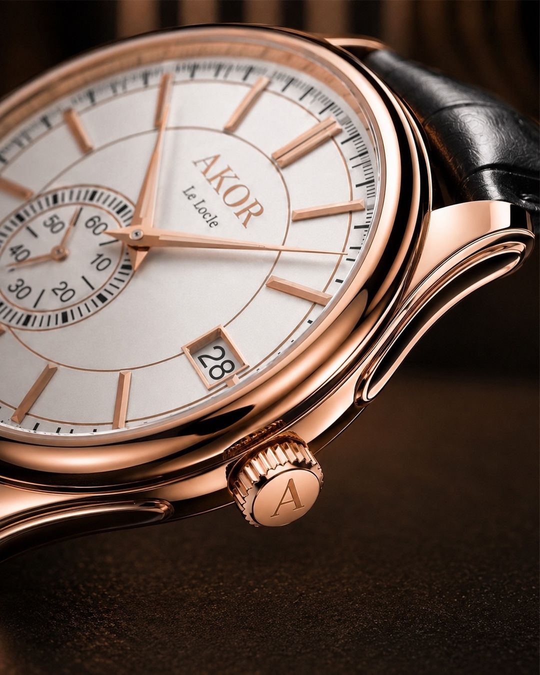AKOR Le Locle – Héritage Rose – Montre mécanique homme (Neu und ...