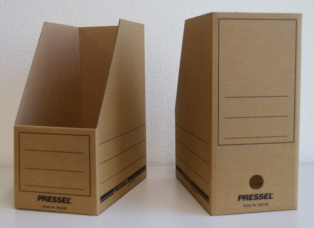 Pressel Karton - Magazine Box / 150 mm Breit / A 4 / Natur (Neu und ...