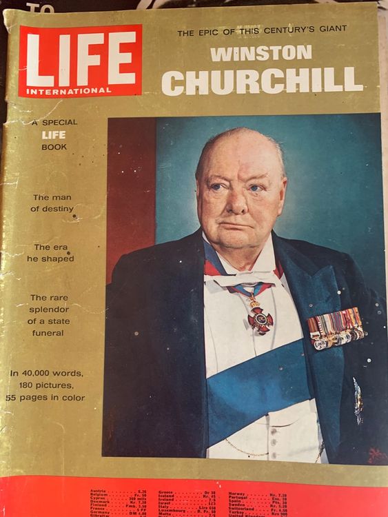 Life Magazine Winston Churchill 1963 (Gebraucht) in Uitikon Waldegg für ...