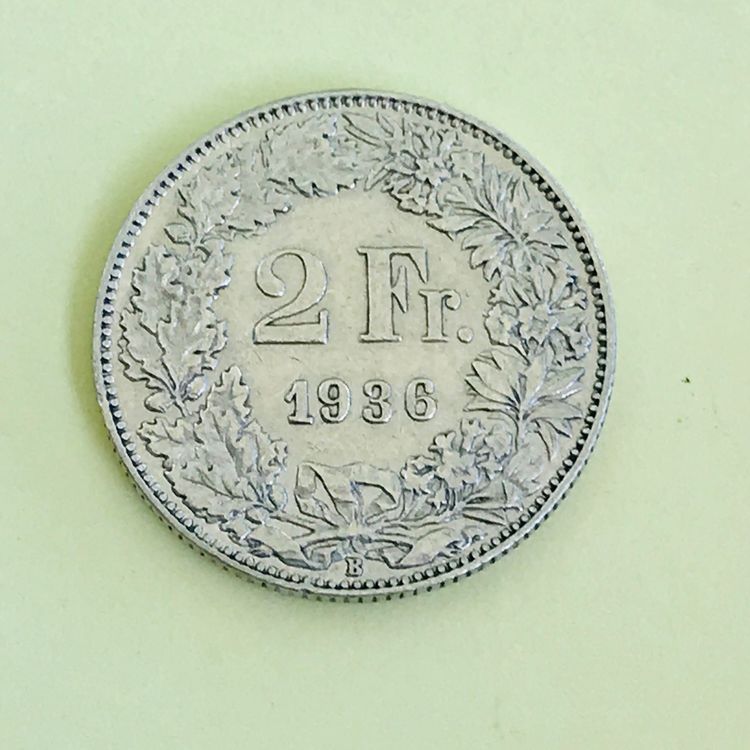 2 Franken 1936 Silber 0,25Mio!! *rar*!! | Kaufen auf Ricardo
