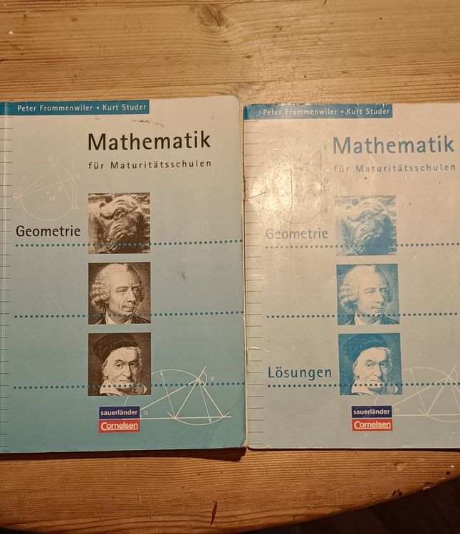 Geometrie BMS Frommenwiler, mit Lösungsbuch (Gebraucht) in Ellikon an der Thur für CHF 30 – mit ...