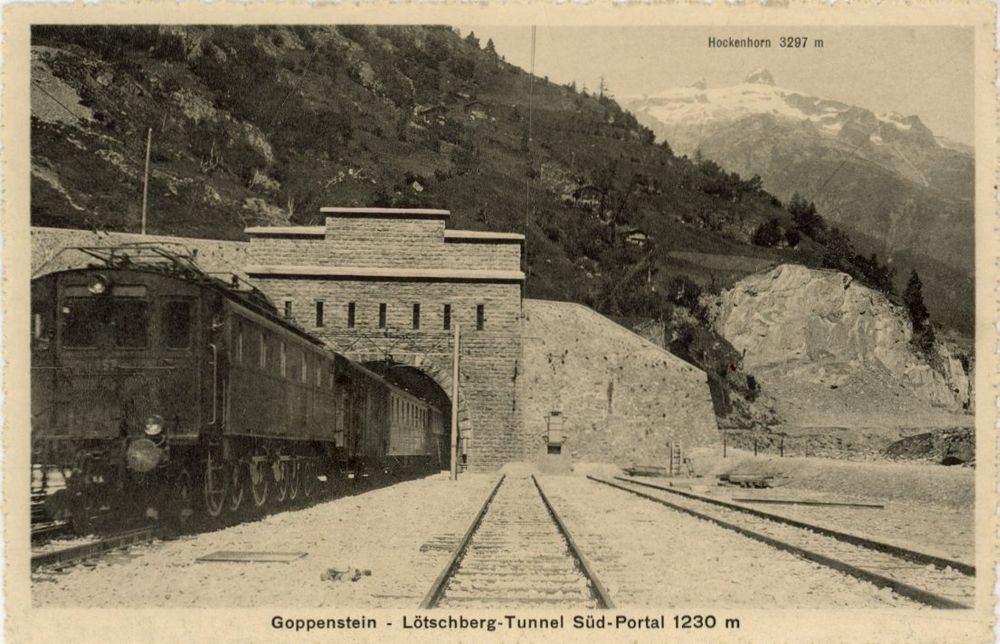 Goppenstein VS - Brig-Lötschberg-Bahn - Tunnel Süd-Portal (Gebraucht ...