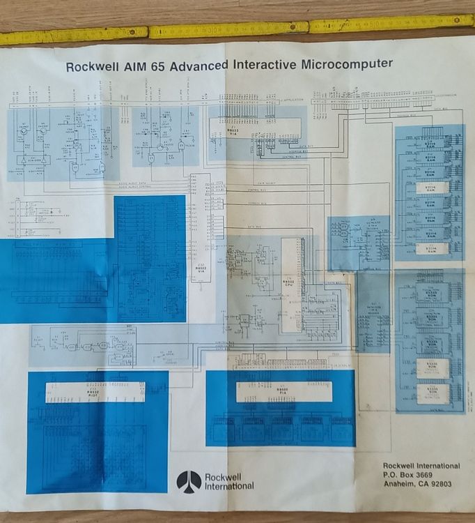 Schema von Rockwell AIM65 microcomputer (Gebraucht) in Staffelbach für CHF 1 – mit Lieferung auf ...