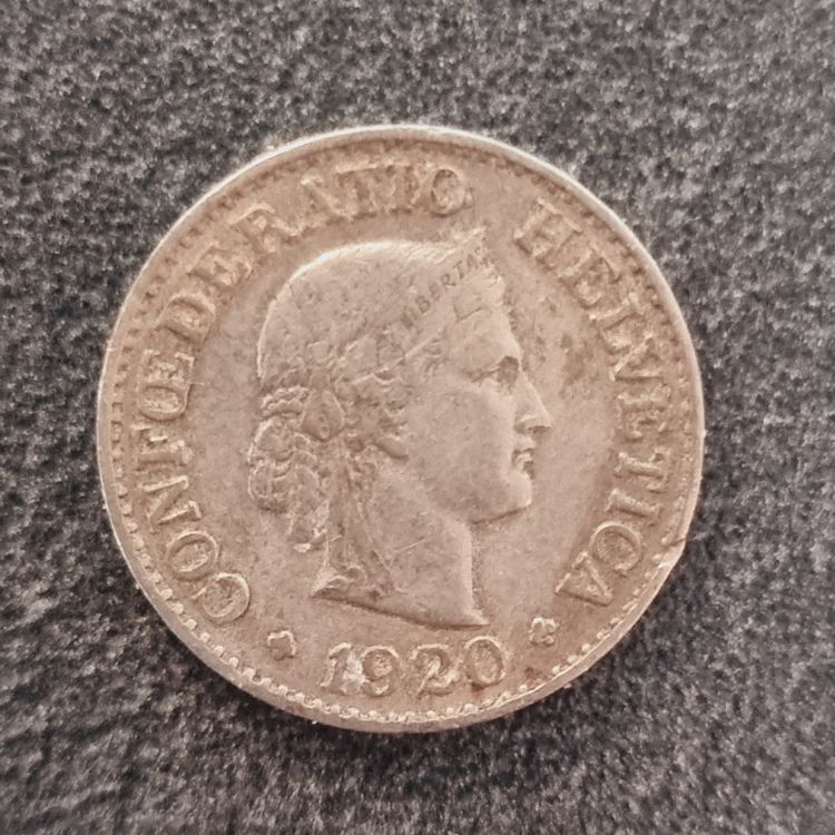 10 Rappen Räppler Schweizer Münze 1920 (Gebraucht) in Arboldswil für ...